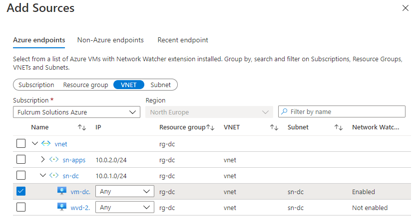 Live Monitoring Your VM Connections With Network Watcher